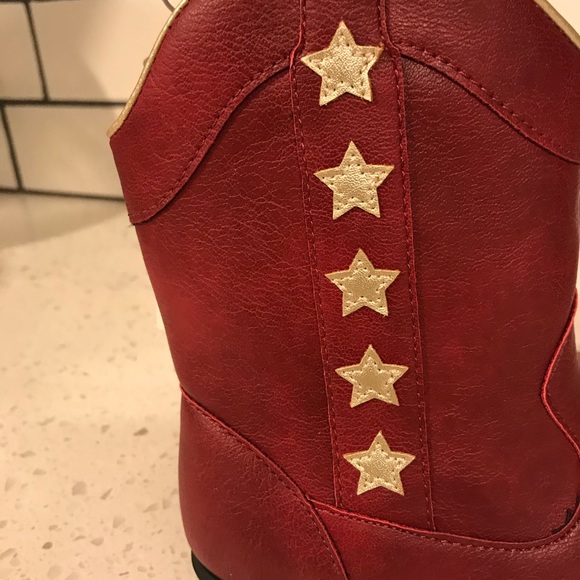 Shoes | Nwt Girls Red Cowgirl Boots | Poshmark